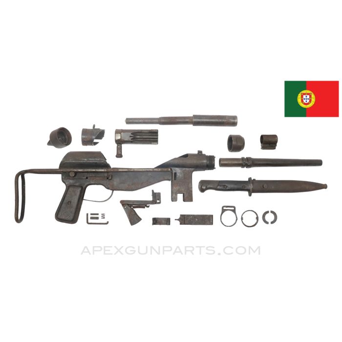 FBP M/948 SMG Parts Kit w/ Original Barrel & Bayonet Lug, Issue Bayonet ...
