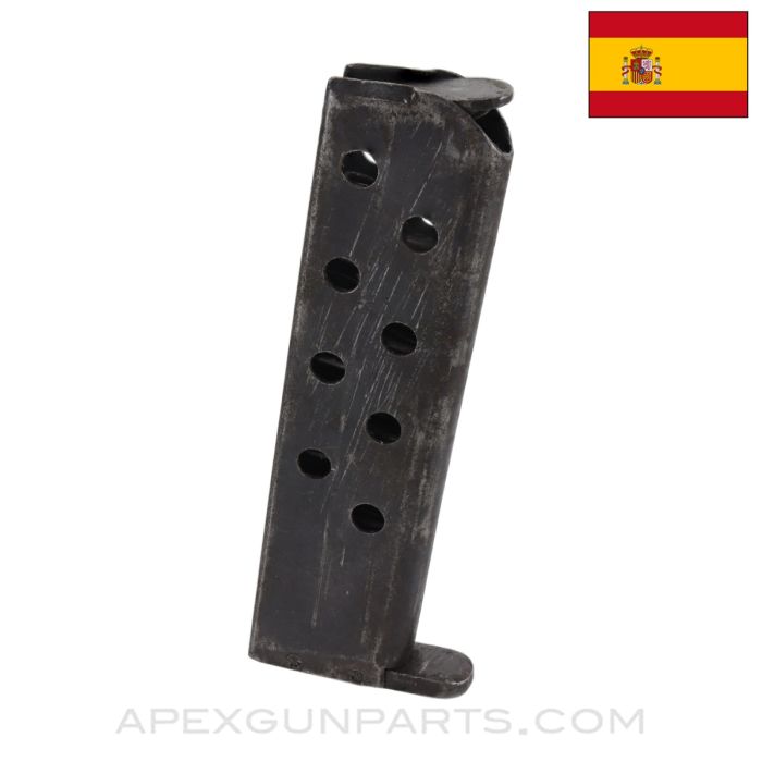 Spanish Ruby Pistol 9 round Magazine, Made of Steel with a Blued Finish ...