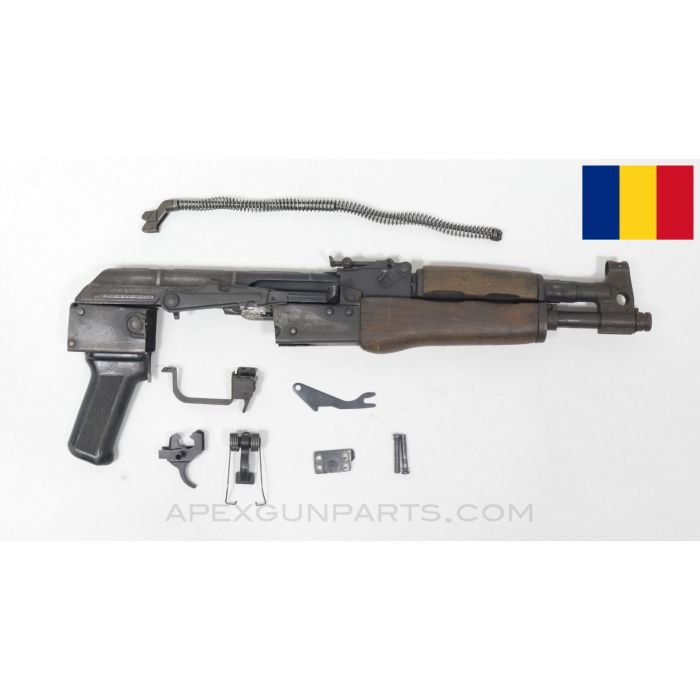 Romanian Draco AK Pistol Parts Kit, Original Barrel, Numbers Matching ...