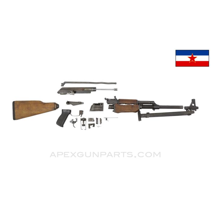 Yugoslavian M72B RPK Parts Kit, w/ Bipod & Demilled Barrel, Partially ...