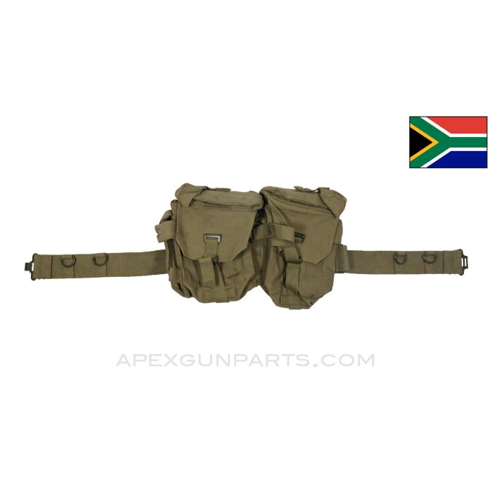 SADF Pattern 70 Kidney Webbing Set, Green Canvas *Very Good*