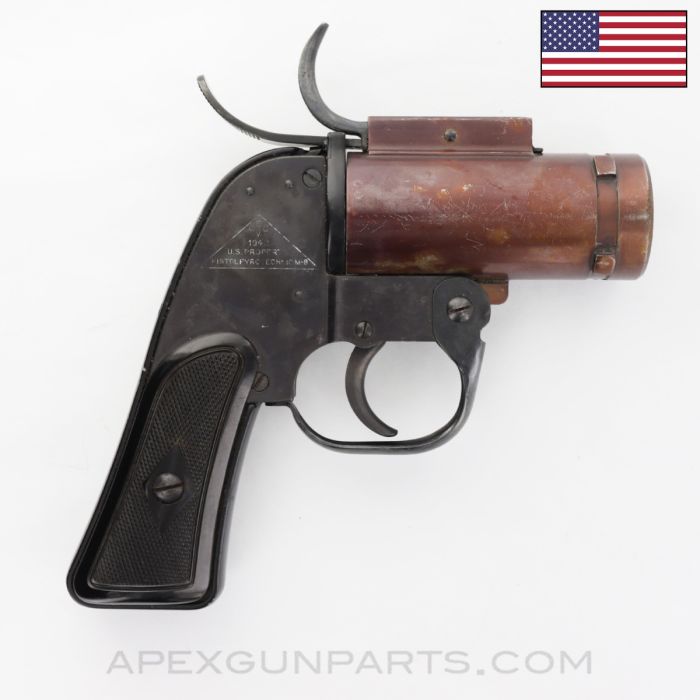 US A/N-M8 Pyrotechnic Flare Gun, Signal Pistol, WWII 1942, Eureka ...