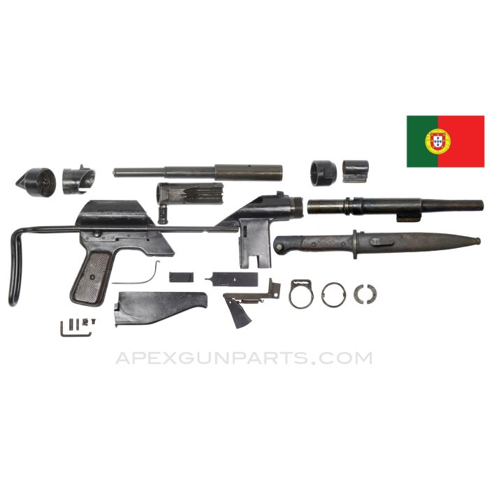 Portuguese FBP M/948 SMG Parts Kit with Original Barrel and bayonet lug ...
