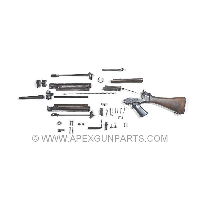 FN FAL G1 Parts Kit with wood stock, stamped metal hand guards and ...