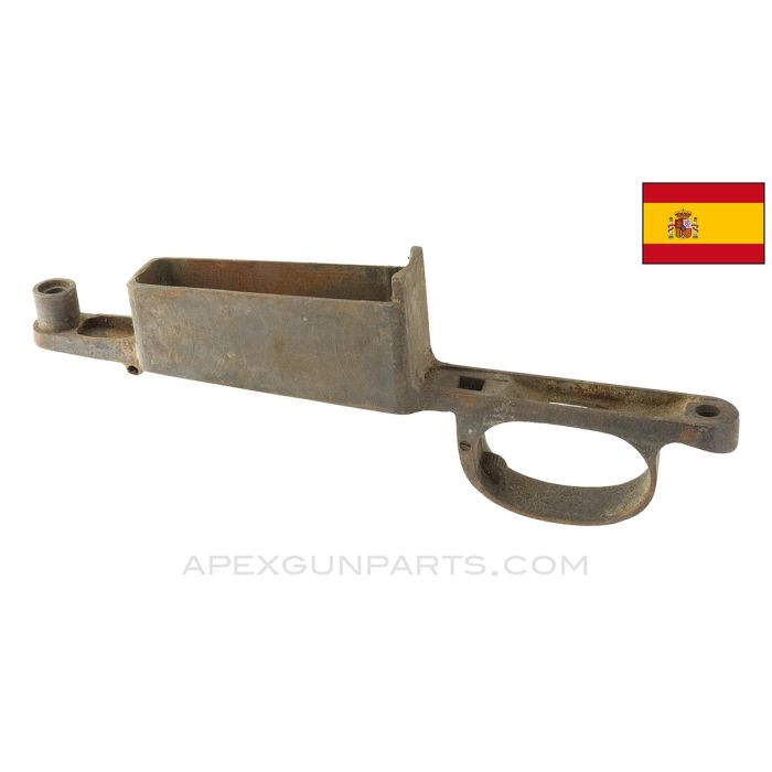 Spanish Model 1916 Short Rifle Trigger Guard, Stripped, Milled, Late Type