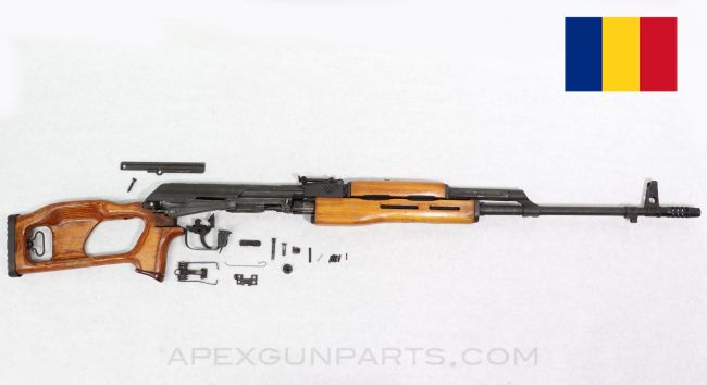 Romanian PSL54C / FPK Parts Kit, Original 24.5" long populated chrome ...