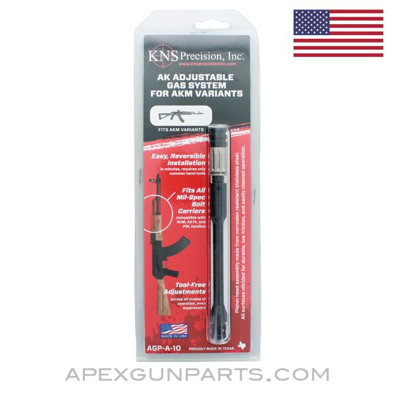 KNS Precision AKM Adjustable Gas Piston, AGP-A-10 Large Bore, Updated ...