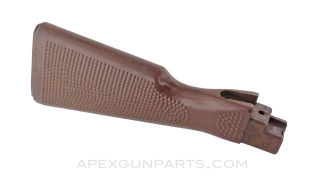 East German AKM Buttstock, Pebble Grain, Brown Polymer, Stripped *Good*