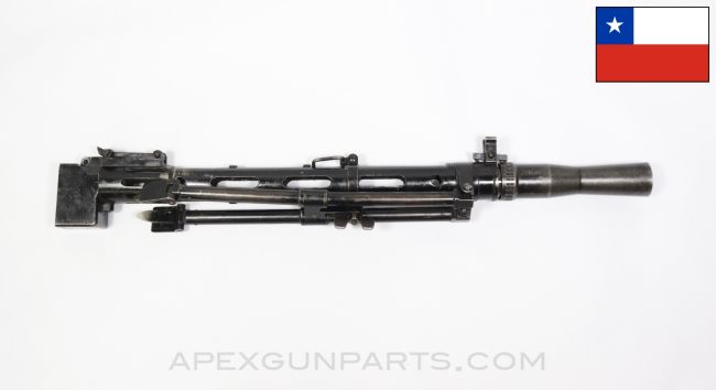 Chilean contract Madsen light machine gun Short Barrel Shroud Assembly ...
