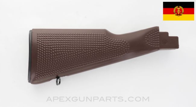 East German AKM Buttstock, Pebble Grain, Brown Polymer, Balkan Service ...