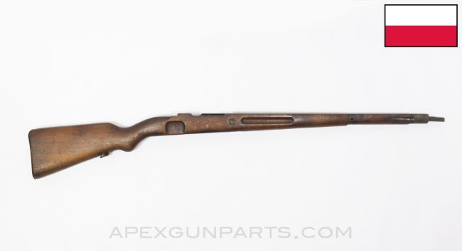 Polish K98AZ Mauser Stock, 37", Depot Modified Length, Wood *Good*