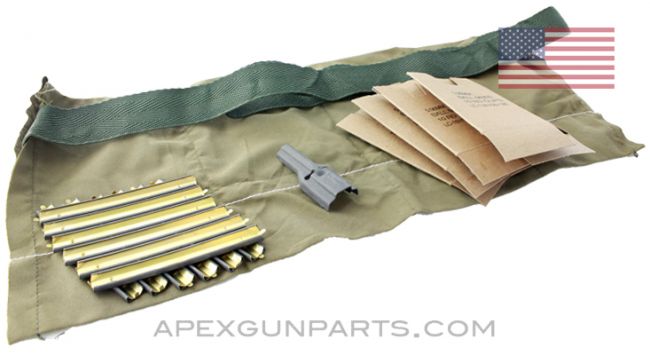 USGI AR-15 4-Pocket Bandolier Pack(1) Loading Tool, (4) Ammo Carton, *NOS*