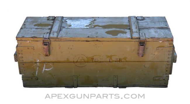 Thompson 1928A1 Weapons Crate, 44", WWII, OD Green *Fair* Sold *As Is*