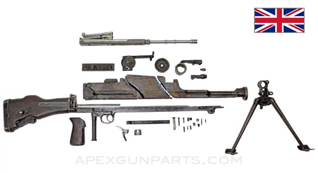 BREN MK1m Parts Kit w/MK1 Butt and Slide, Broken Pistol Grip, Bipod ...