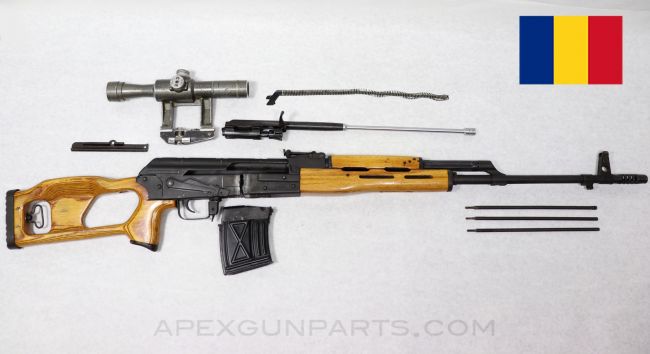 Romanian PSL / FPK Parts Kit, Original Barrel, w/ Magazine, 7.62x54r ...
