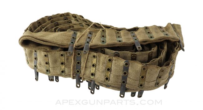 PM-1910 / MG-08 / MG-08/15 Maxim canvas cloth Ammo Belt with tabs ...