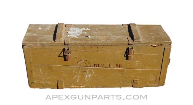Thompson 1928A1 Weapons Crate, 42", WWII, OD Green *Fair* Sold *As Is*