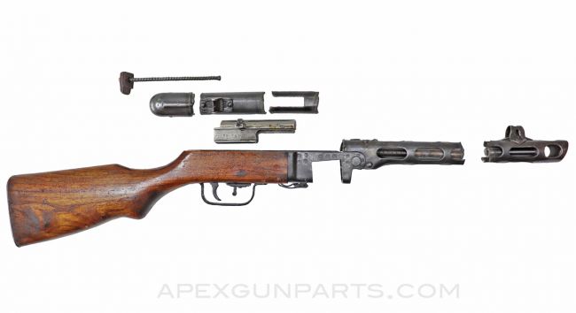 PPSh-41 Parts Kit with all torch cut receiver pieces, matching, blued ...
