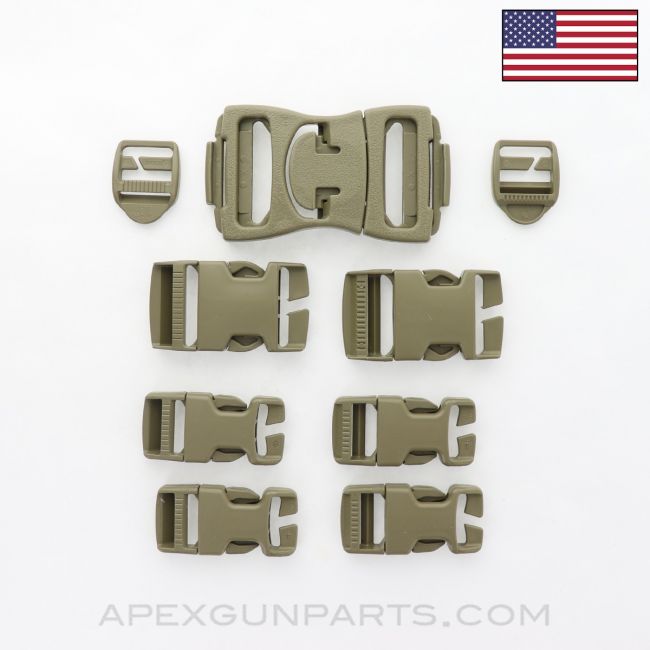 U.S. Army Surplus Buckle & Clip Set for Rifleman's Kit & Rucksack ...