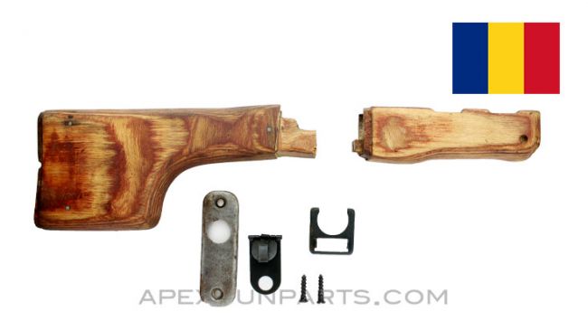 Romanian RPK Clubfoot Stock and Lower Handguard, w/ Hardware ...