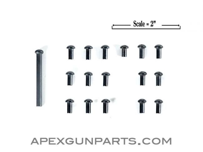 AKMS/ AK-47 Underfolder Rivet Set, US Made *NEW*