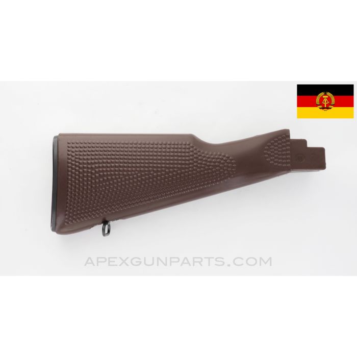 East German AKM Buttstock, Pebble Grain, Brown Polymer, Balkan Service ...