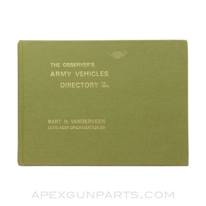 The Observer's Army Vehicles Directory to 1940, 1974, Hardcover, *Very ...