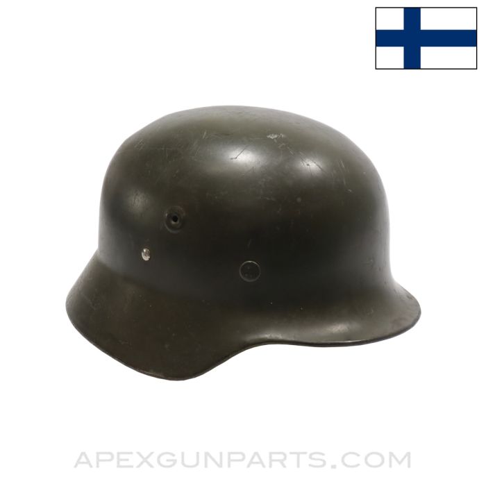 Finnish M40/55 Contract Helmet w/ Liner, WW2 German Style