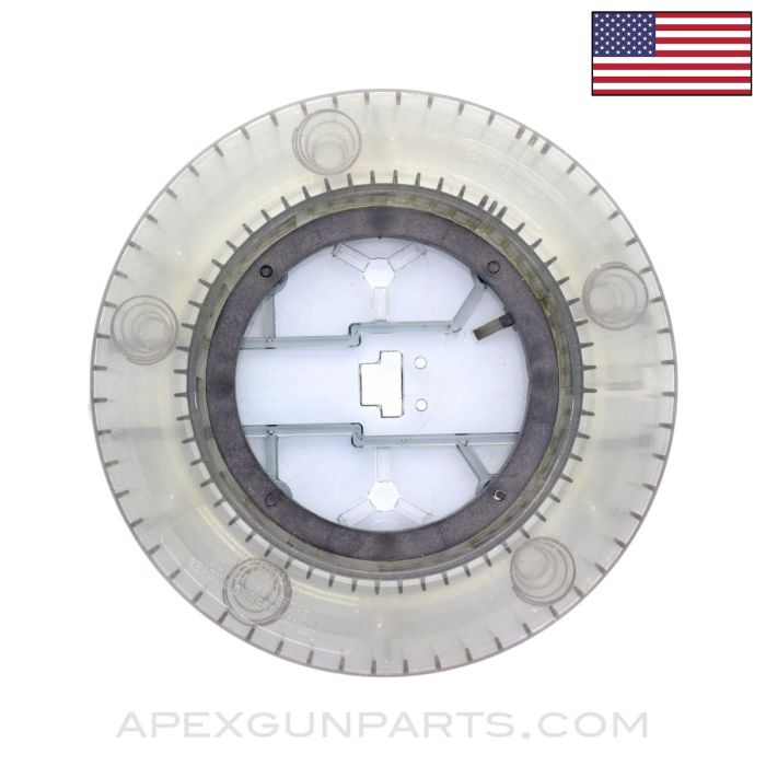 American 180 Drum Magazine, 165rd, Clear Lexan, E&L Products .22lr