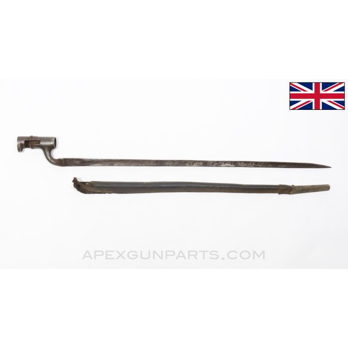 British Martini Henry P1876 Bayonet w/ Project Scabbard, Nepalese Marked