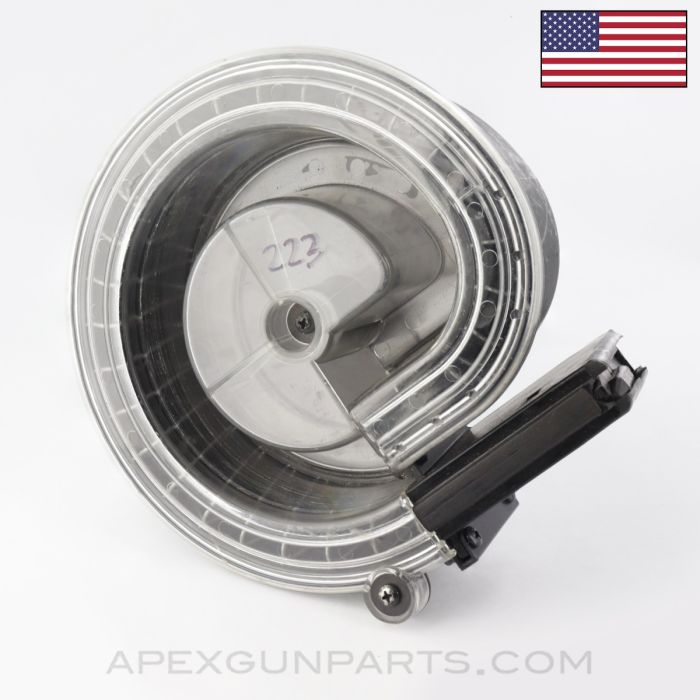 M.W.G. CO. M16 / AR15 "Snail" Drum, 90rd, .223/5.56x45