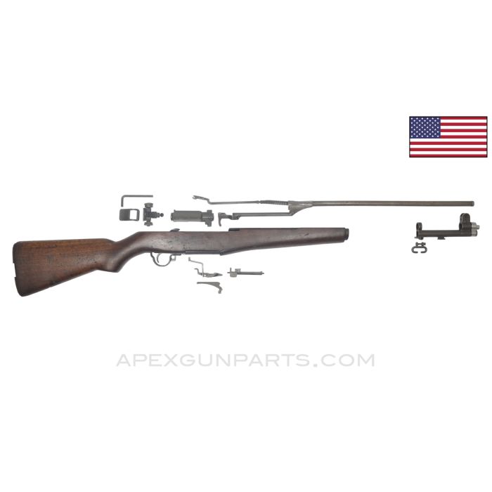 M1 Garand Parts Kit, with Wood Stock, Bolt, Trigger Assembly, Op Rod ...