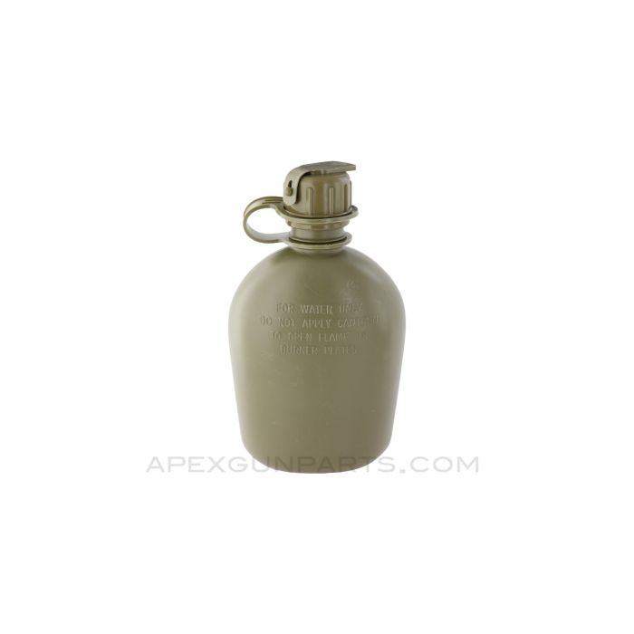 U.S. Surplus 1 Quart Canteen OD Green, *Very Good*