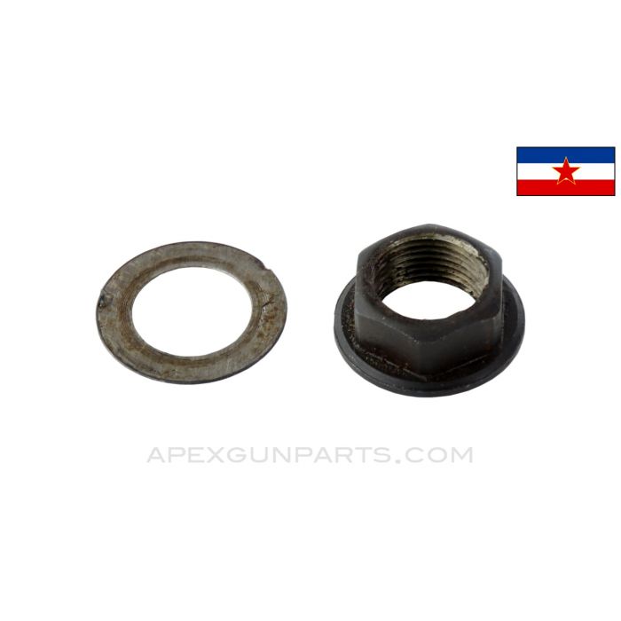 Yugoslavian M56 Submachine Gun Barrel Nut & Washer 7.62x25