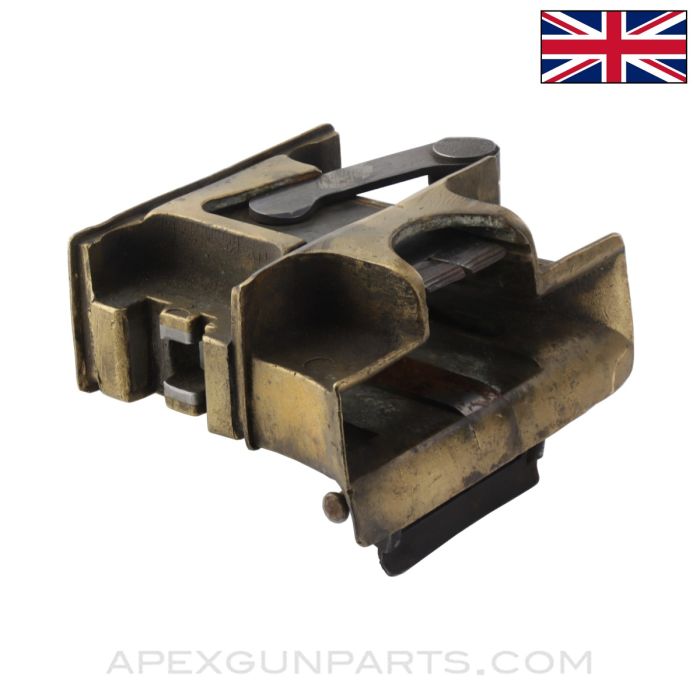 Vickers MG Feed Block Assembly ,Complete, Brass