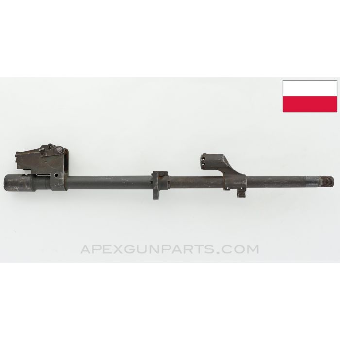 Polish AK-47 Barrel Assembly, 16", Chrome Lined, Cold Hammer Forged, No ...
