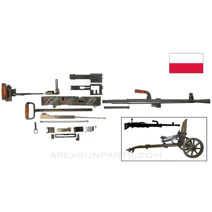 SG43 parts kit with torch cut MG receiver, holes drilled demil barrel ...