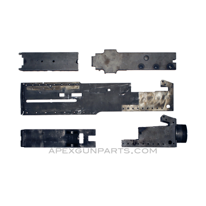 Display Gun Browning M2 .50 Cal. Left Hand Side Plate, Trunnion, Top ...