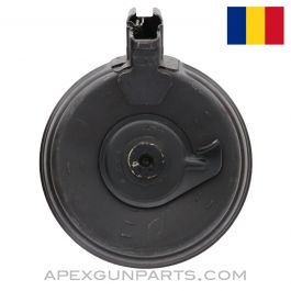 Romanian Military Issued Top Loading AK-47 75 Round Drum Magazine, Made ...