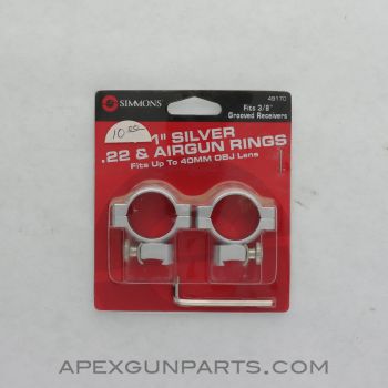 Simmons Scope Mount, 1" Black *NEW*