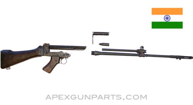 Indian L1A1 FAL 21" Barrel, Lower with Wood Butt & Grip, 7.62X51 NATO ...
