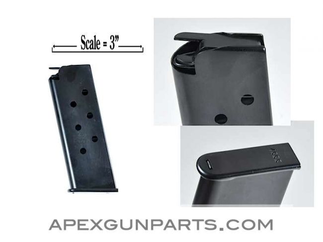 Tokarev TT33 Pistol Magazine, 8rd, Blued Steel, 7.62X25, *NEW*