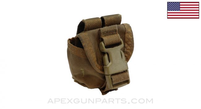 USMC M67 Grenade Pouch, Coyote Brown, Molle,