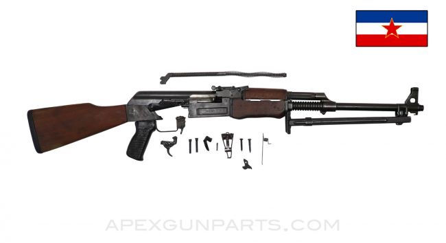 Yugoslavian M72B RPK Parts Kit w/ Barrel, Milled, Complete Bipod, Wood ...