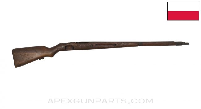 Polish K98AZ Mauser Stock, 41", Wood, Cracked *Fair*