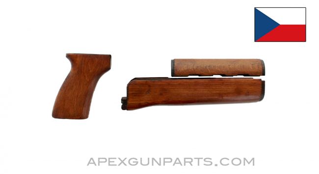 VZ-58 Handguard Set, Upper & Lower Handguard with Pistol Grip, Wood, No ...