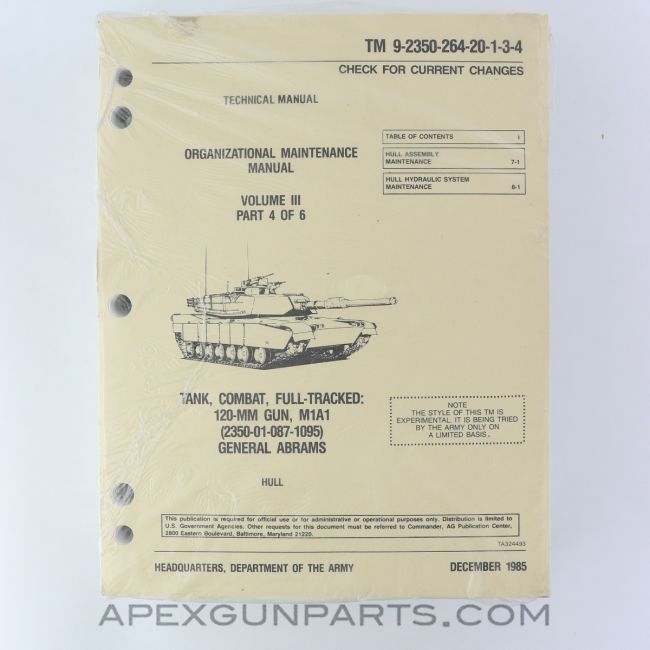 M1A1 Abrams Technical Manual : M1A1 Abrams Main Battle Tank Manual – UZLI