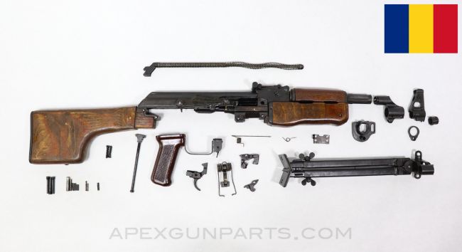 Romanian RPK Parts Kit with Type 1 Adjustable Bipod, Wood Furniture ...
