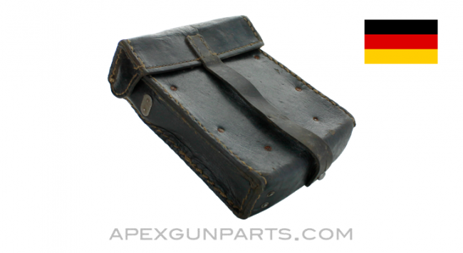 German WWII MG-34 Gunner Tool Pouch, No Tools, Leather, *Very Good*