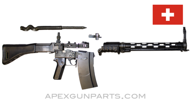 Stgw 57 Parts Kit, w/ 24rd Magazine, Original Barrel Shroud and Bipod ...